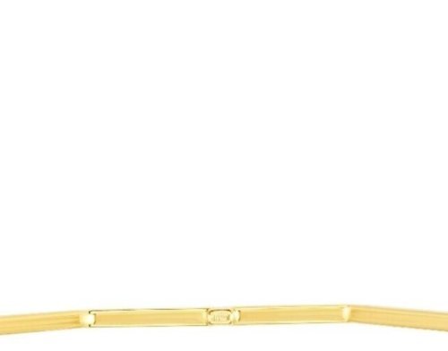 14Kt Yellow Gold Slip-On Stackable Octagon Bangle/Bracelets 8" 4.5 ...
