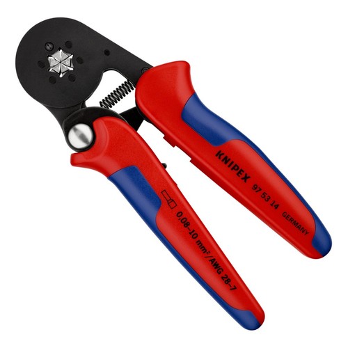 KNIPEX 975314 - Crimpzange für Aderendhülsen mit Seiteneinführung 0,08 ...