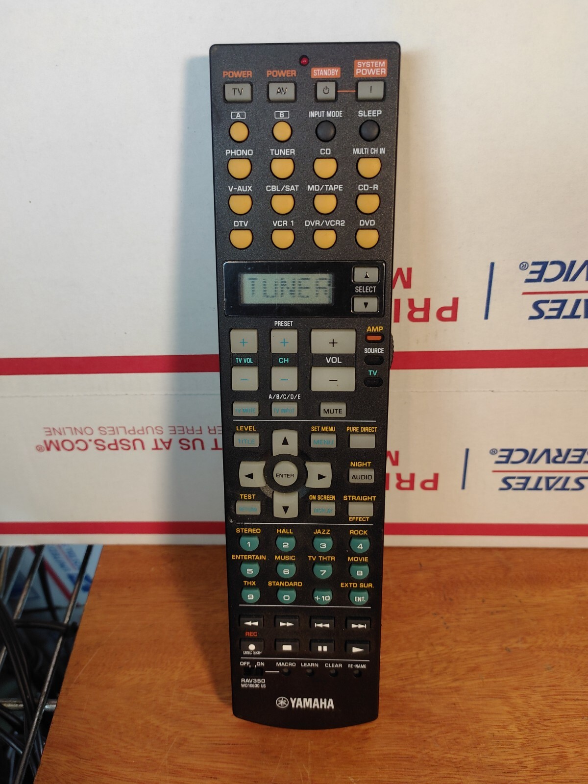 Yamaha RAV350 WD10830 AV Remote Control Great Condition Original ...