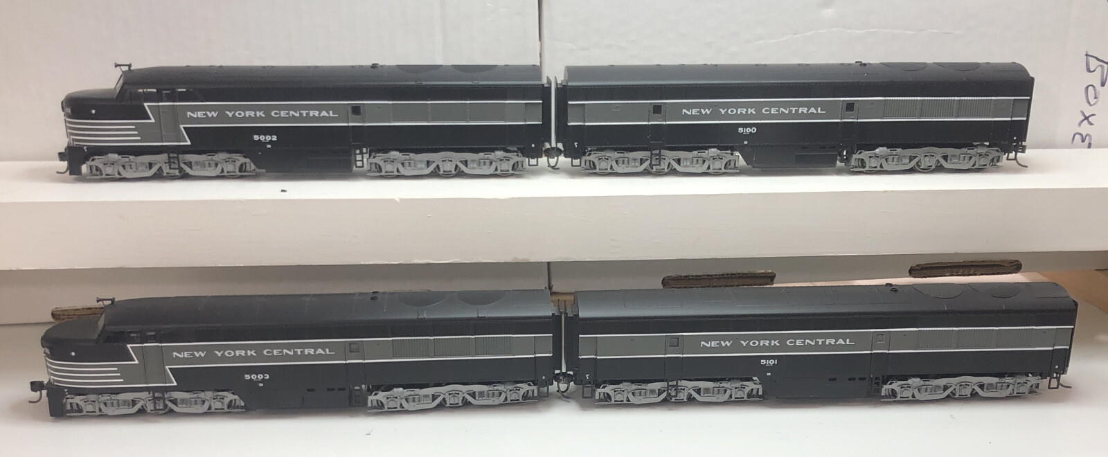 HO Lifelike Proto 1000 Erie-Built NYC ABBA diesel set w/ Soundtraxx DCC ...