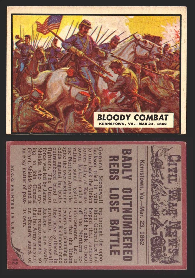1962 Civil War News Topps TCG Trading Card You Pick Single Cards #1 ...