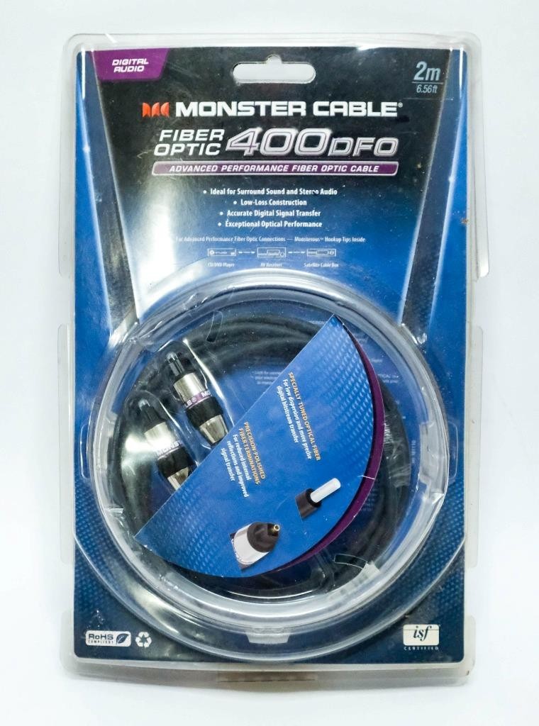 Monster Cable 400DFO 2M/6.56FT Digital Audio Optical Fiber Optic | eBay