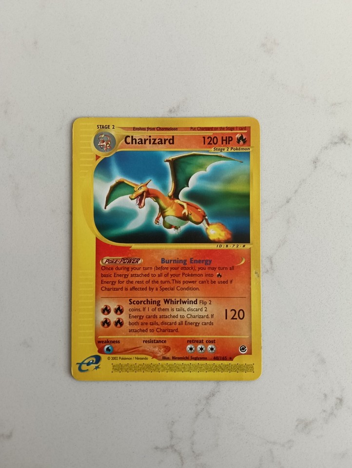 Charizard Expedition Base Set - 40/165 Pokemon TCG English Card Non ...