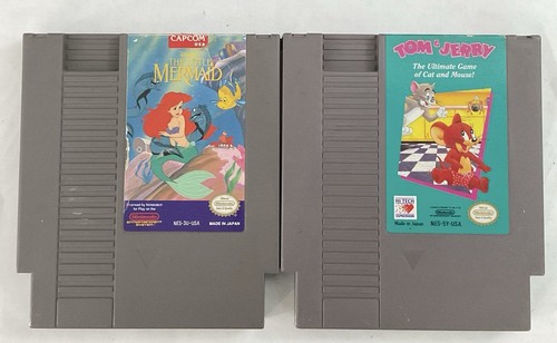 NES Disney's The Little Mermaid + NES Tom and Jerry | eBay