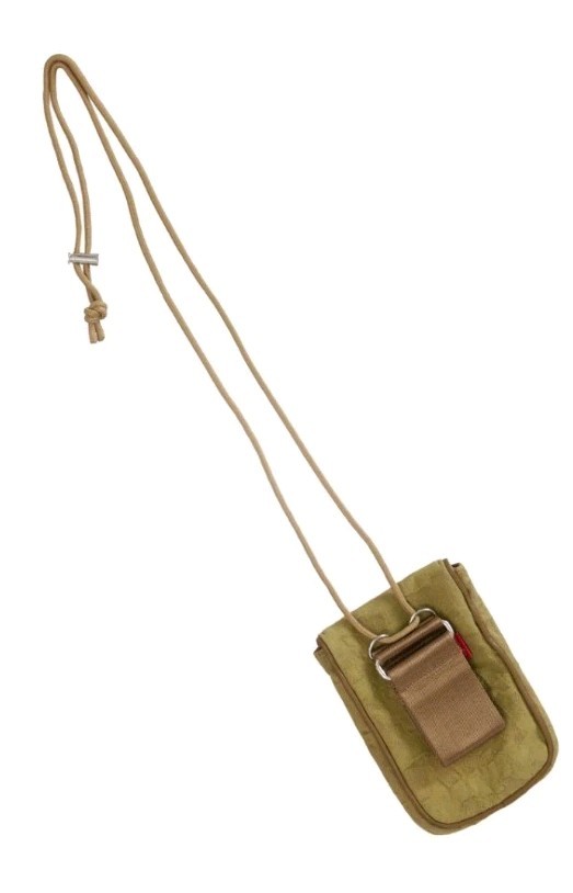 SS22 Supreme Fat Tip Jacquard Denim Neck Pouch Olive Bag | eBay