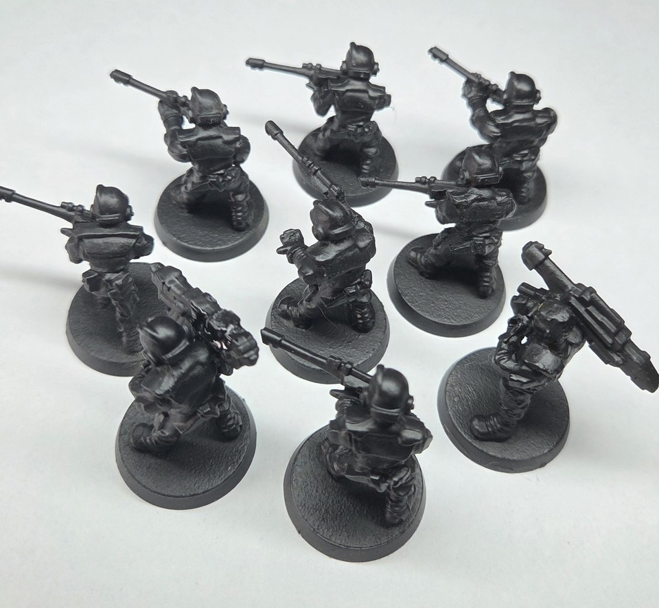 Warhammer 40k Rogue Trader Imperial Guard 9x - Plastic OOP Primed | eBay
