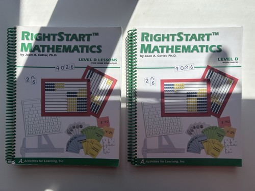Right Start Math Level D Lesson Book & Worksheet Book | eBay