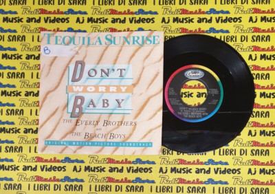 LP 45 7"THE EVERLY BROTHERS with BEACH BOYS Don't worry baby Tequila ...