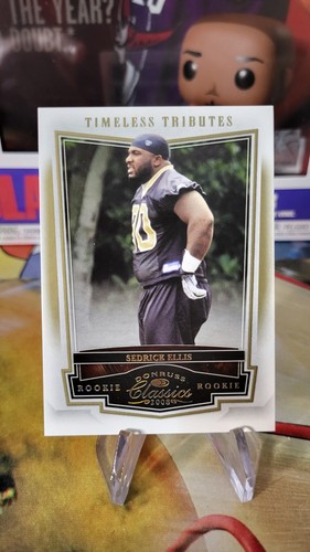 2008 Sedrick Ellis Donruss Classics Timeless Tributes Gold #/50 Rookie ...