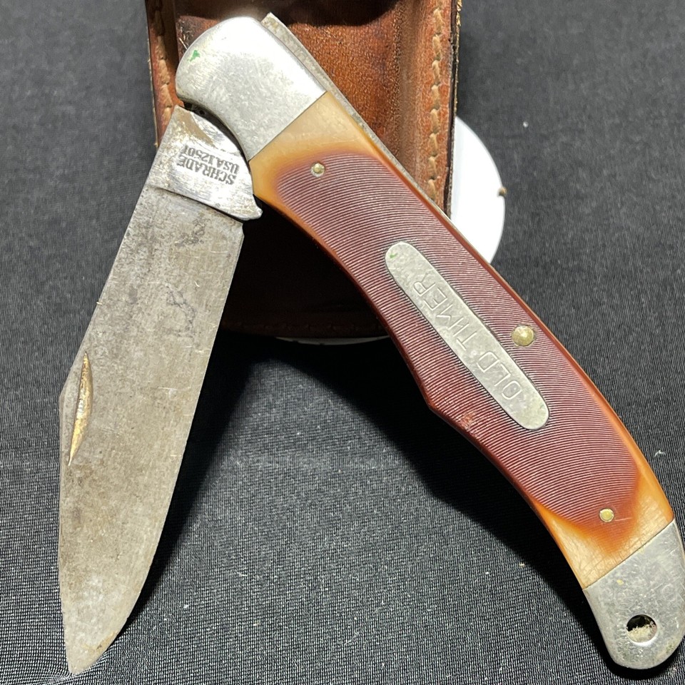 VINTAGE Schrade old timer 1250T BLADE FOLDING KNIFE - U.S.A. | eBay