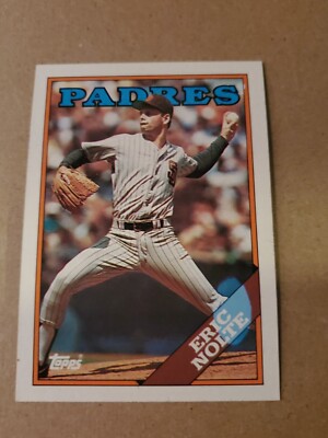 1988 Topps - #694 Eric Nolte (RC) ( BIG BLUE INK ERROR ) 🔥SUPER RARE ...