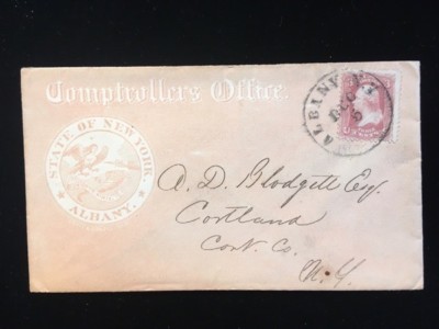 NY ALBANY COVER #65 COMPTROLLER'S OFFICE ILLUS SEAL | eBay
