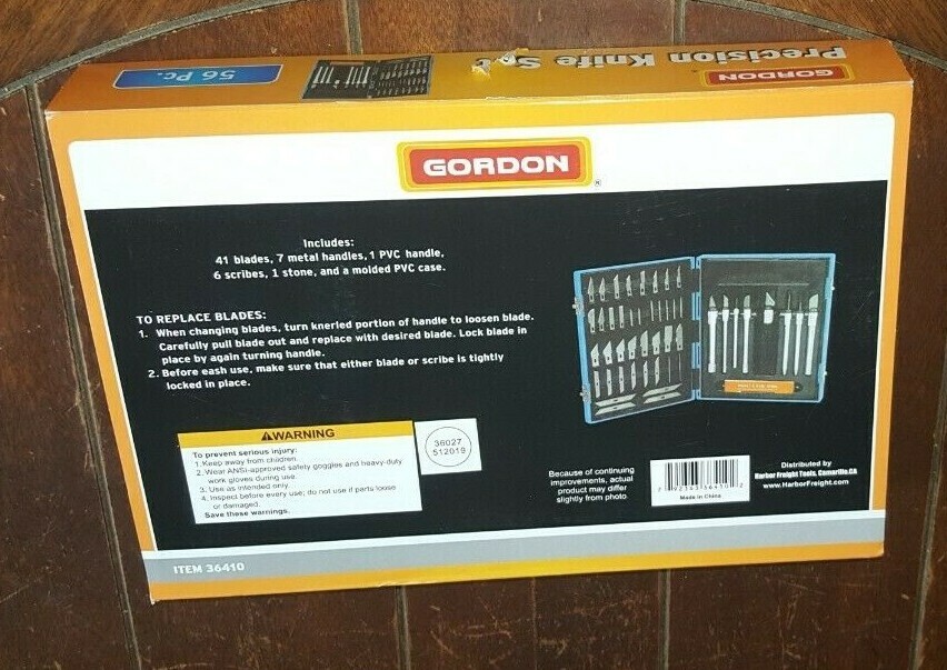 56pc Precision Knife Set: 41 Blades, 8 Handles, 6 Scribes, 1 Stone ...