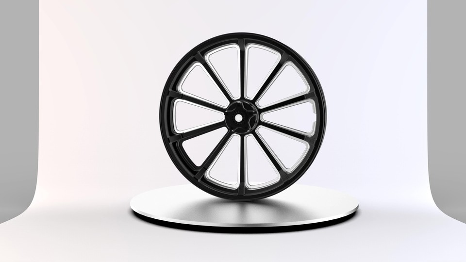 21X3.5 Front Wheel Rim Dual Disc Hub for Harley Touring Road Glide ...