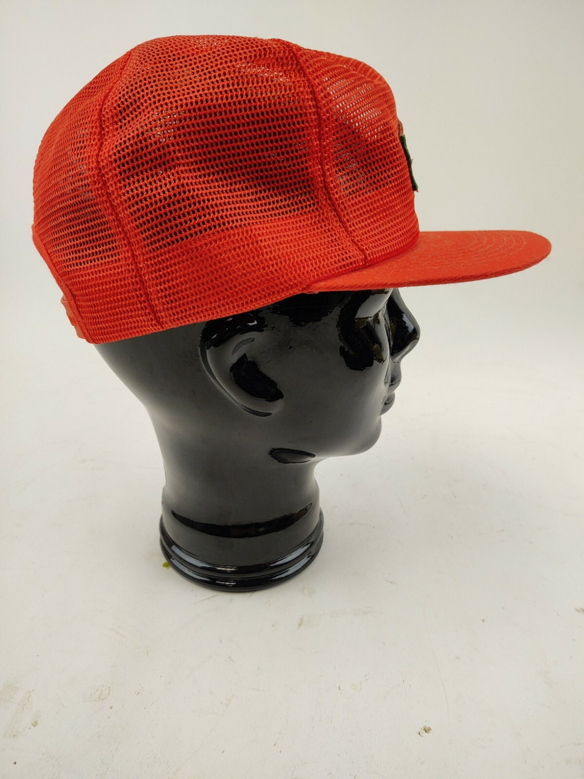 Vintage All Mesh Planters Orange Trucker Baseball Hat Cap Snap Back K ...