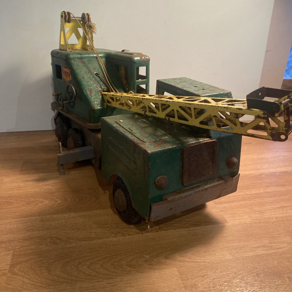 Lumar Contractor High Lift Mobile Crane Tin Toy 1950s Powerhouse ...