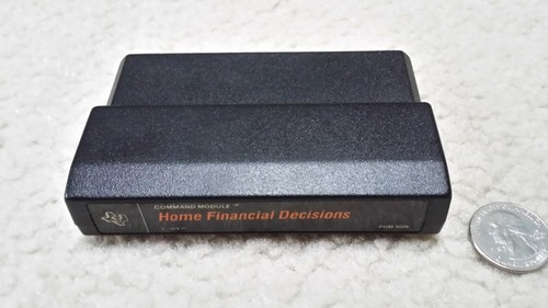 Texas Instruments TI-99 4A computer cartridge, Home Financial Decisions ...