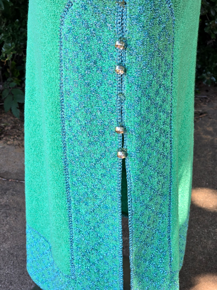 Vintage 70s St. John Evening Knit Maxi Winter Glamorous Sz S/M | eBay