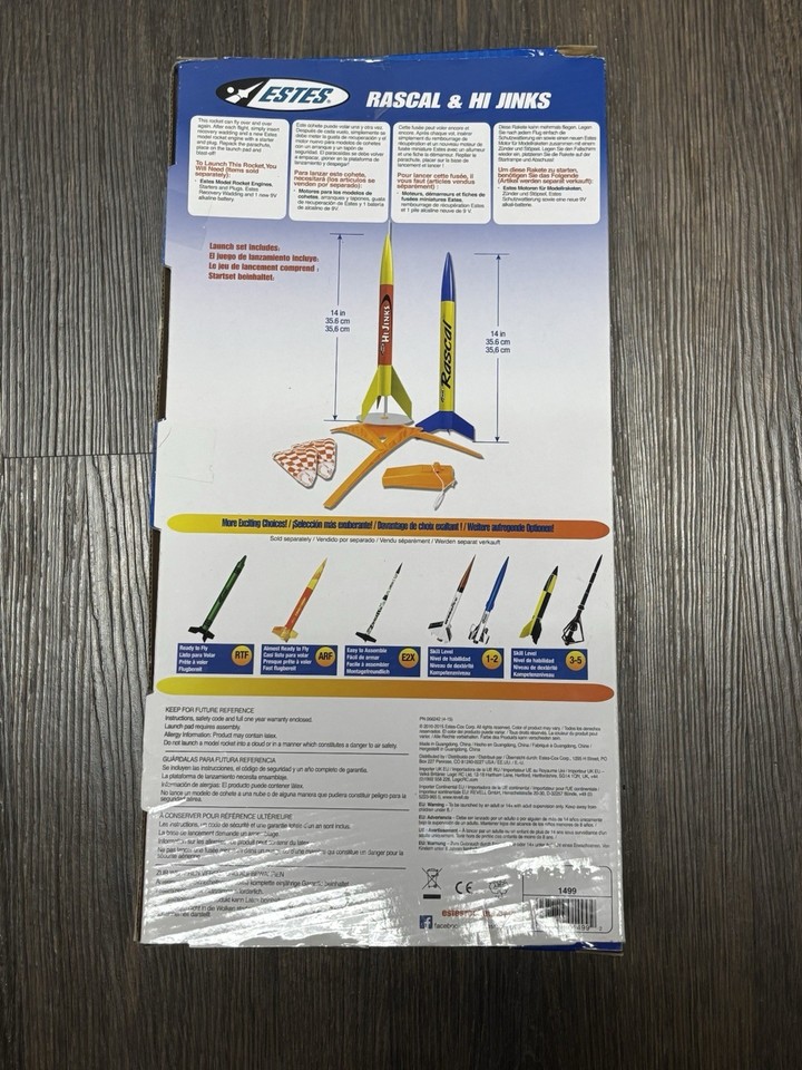 Estes Rascal & Hijinks Model Rocket Launch Set | eBay