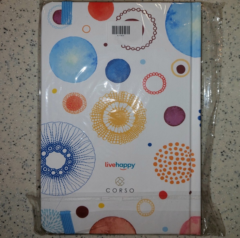 Live Happy Notebook On A Positive Note Hardcover Inspirational Journal ...