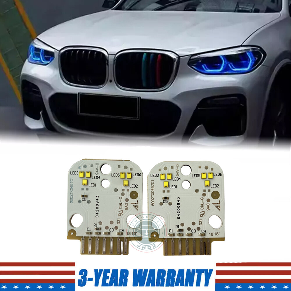 Blue Angel Eyes DRL Adaptive LED Boards For BMW X3 X4 G01 G02 X3M X4M ...