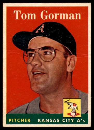 1958 Topps #235 Tom Gorman VG Very Good Athletics ID:102397 | eBay