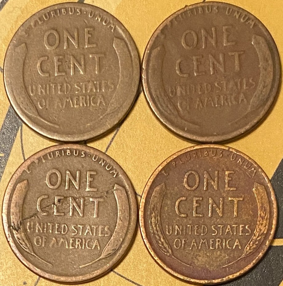 1914-S 1922-D 1924-D 1926-S LOW MINTAGE/SEMI-KEY LINCOLN CENTS/FAST ...