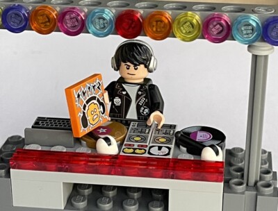 LEGO Dj w Turntables Lighting Bar Cake Topper Pop Star Custom Made Read ...