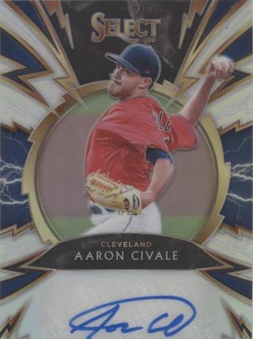2020 Panini Select - Sparks Signatures Aaron Civale #SS-AC Holo Prizm ...