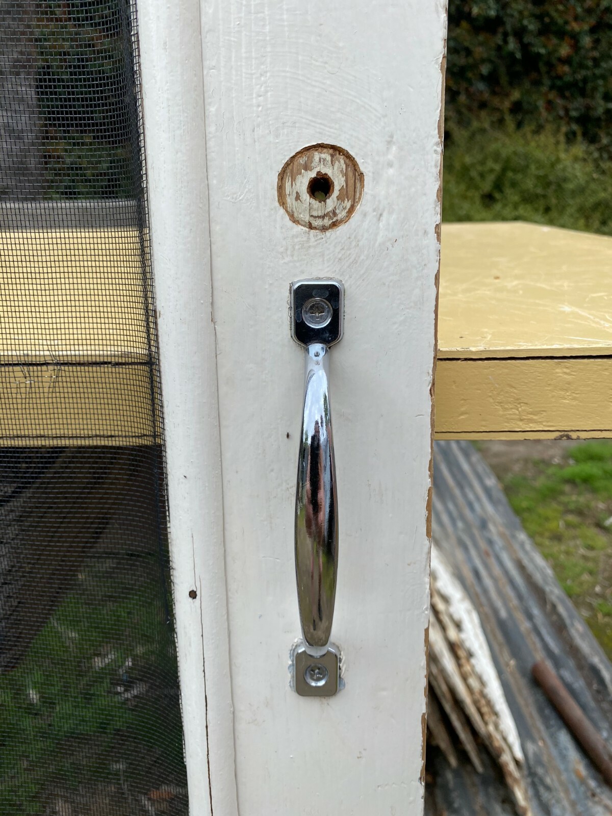 Western Red Cedar TIMBER FLYWIRE SCREEN DOOR house flyscreen fly wire ...