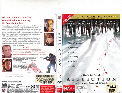Affliction-1997-Nick Nolte-Movie-DVD | eBay