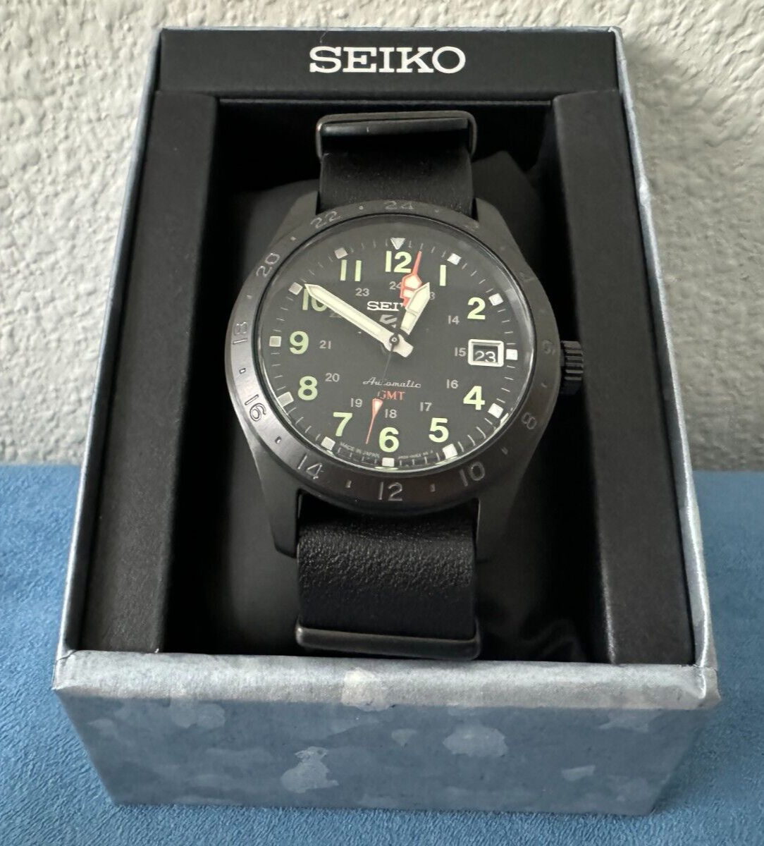 Seiko 5 Sports Collection Field GMT Black Dial Watch for Men SSK025 | eBay