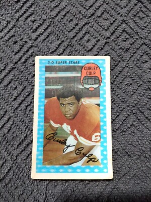 curley culp 1971 xograph 3-d super stars rookie chiefs arizona state ...