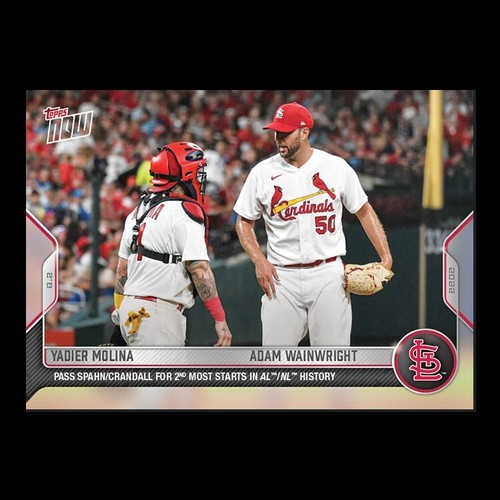 2022 Topps Now #643 Yadier Molina Adam Wainwright Cardinals (PR-750) | eBay