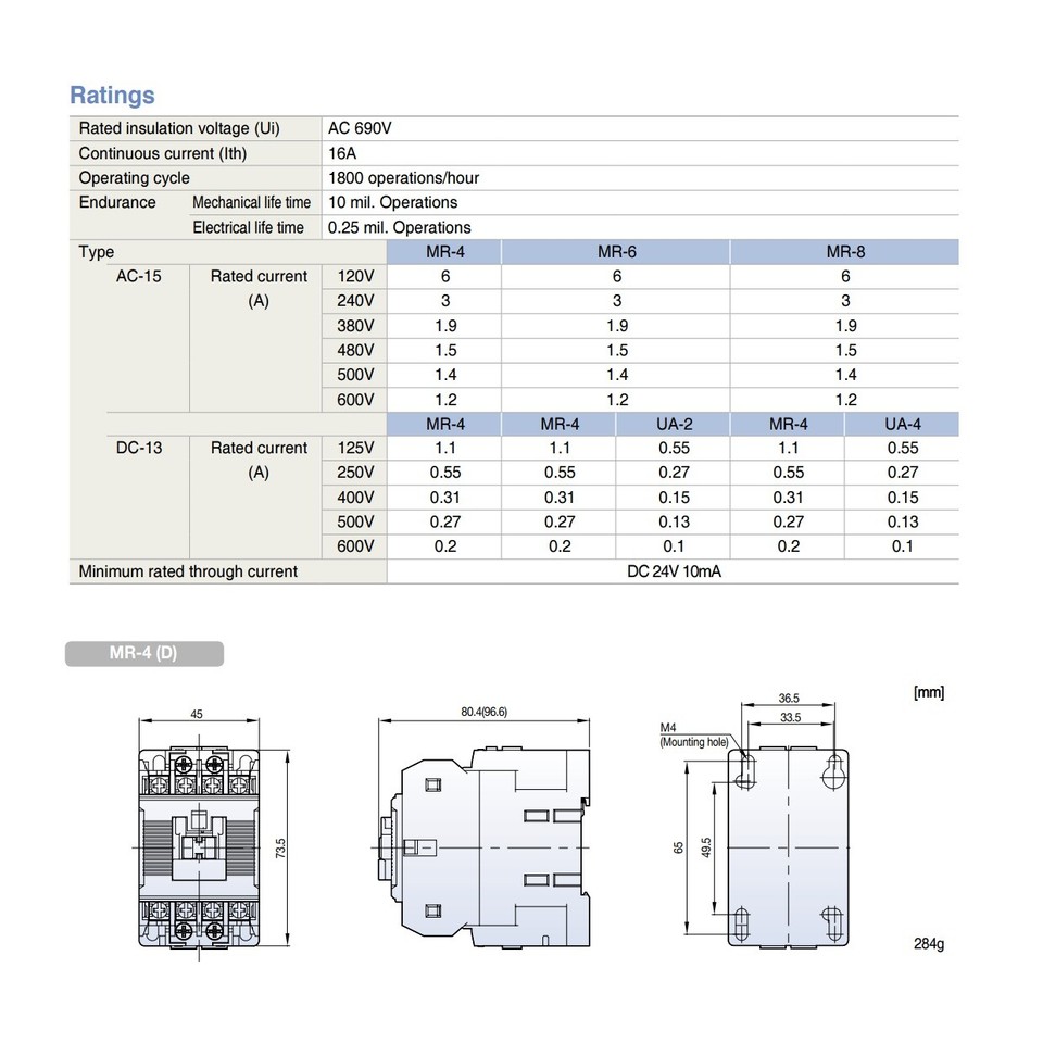 LS Metasol MR-4 4 Pole MR4 2a2b MR Contactor Relay Compact Size Easy ...