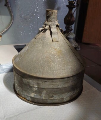 Tractor Funnel Galvanized Metal Lock-on Type Repurpose Vtg | eBay