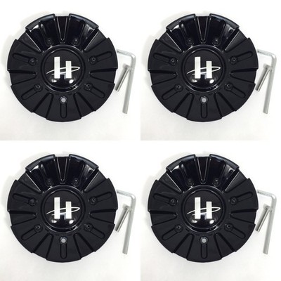 4 Helo Gloss Black Wheel Center Hub Caps for 5Lug HE845 | eBay