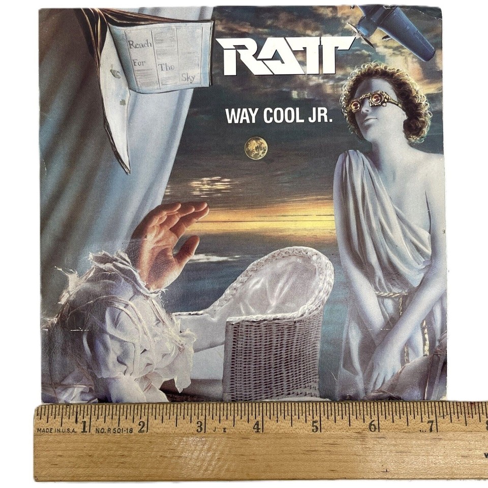 1988 Ratt Reach for the Sky Atlantic LP 81929 Way Cool Jr. Classic Rock ...