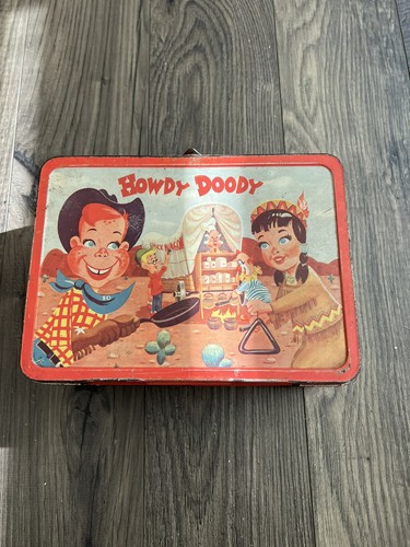 Howdy Doody Metal Lunch Box 1954 Adco Liberty Kragen Corp Lunchbox | eBay