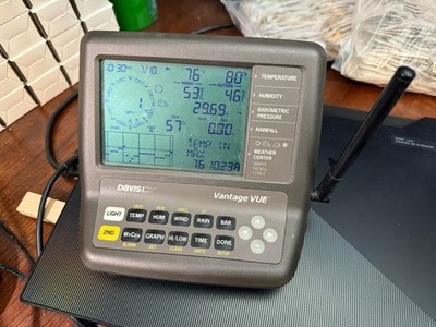 Davis Vantage Vue Wireless Console/Receiver 6351 Tested Working Antenna ...