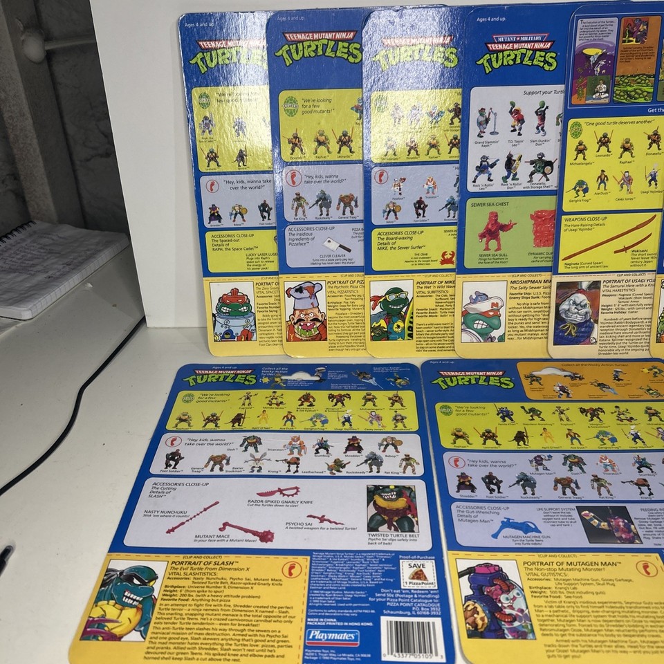 TMNT vintage Card Backs And File Cards. Lot Of 11 🐢 🔥 👀 | eBay