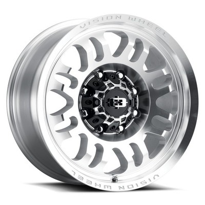 18x8.5 +10 Vision 409 Inferno 5x150 Milled Machine Face Wheels (Set of ...
