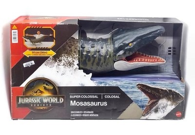 Jurassic World Rebirth Super Colossal Mosasaurus 37" Action Figure ...