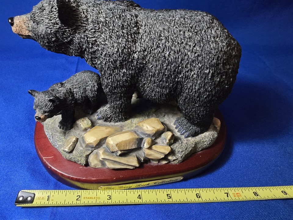 Black Bear with cub The Gray Rock Collection by Amy and Addy | eBay