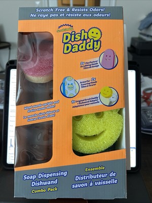 Scrub Daddy Dish Daddy Soap Dispensing Dish Wand Sponge, Combo Pack | eBay