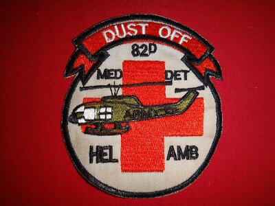 Vietnam War Patch US 82nd Medical Detachment HELICOPTER AMBULANCE ...