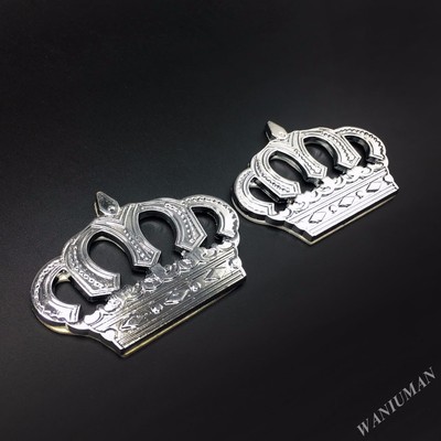 2x Metal Crown Luxury VIP Emblem Car Badge Decal Stickers | eBay