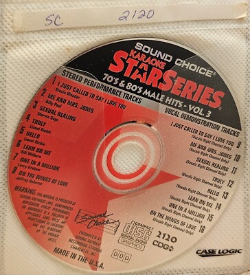 SC2120 70'S 80'S HITS HITS SOUND CHOICE KARAOKE CDG RARE LOT SC | eBay
