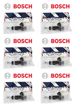 Porsche 911 Bosch Fuel Injector 0280158123 99760513202 Set of 6 | eBay