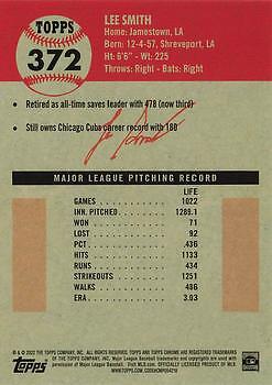 2022 Topps Chrome Platinum Anniversary #372 Lee Smith | eBay